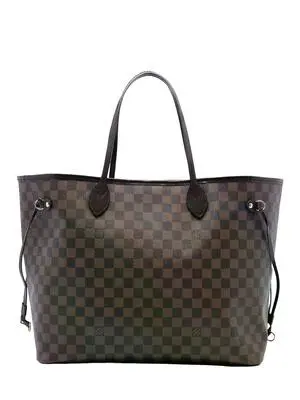 LOUIS VUITTON 2014 Damier Ebene Neverfull Gm Tote Bag - Brown