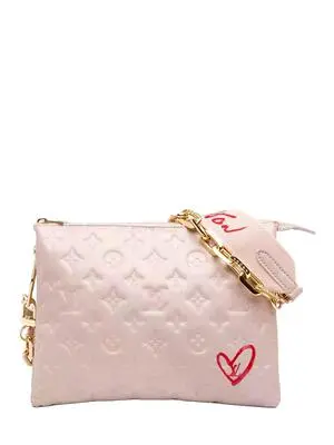LOUIS VUITTON Monogram Embossed Coussin Pm - Pink