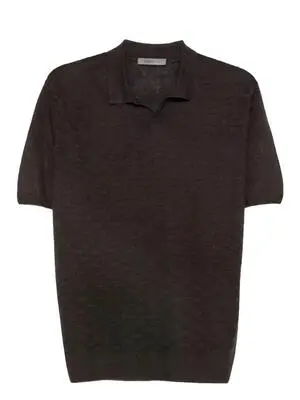 Corneliani Textured T-shirt Brown