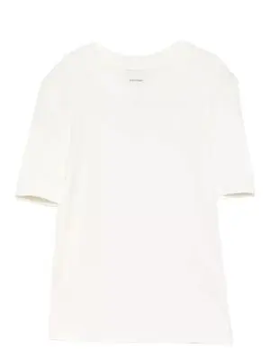 Calvin Klein Ribbed Short Sleeve T-shirt - Neutrals