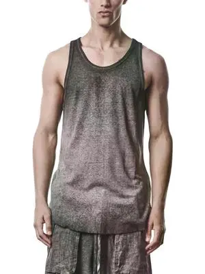 THOM KROM Faded-effect Tank Top - Grey