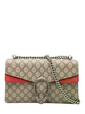 Gucci Gg Supreme Dionysus Shoulder Bag - Brown