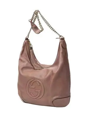 Gucci Soho Tassel Chain Shoulder Bag - Brown