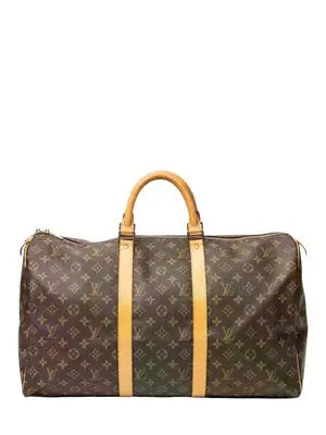 LOUIS VUITTON 1997 Keepall 50 Monogram Holdall - Brown