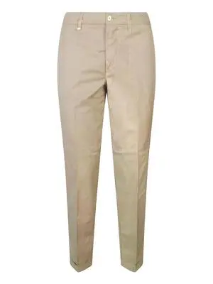 FAY Cuffed Trousers - Neutrals