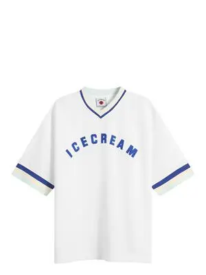 ICECREAM ICECREAM V-Neck Sports Jersey White