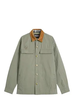 Barbour Heritage+ Spey Poplin Overshirt - Archive Olive