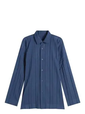Issey Miyake Pleat Shirt - Navy