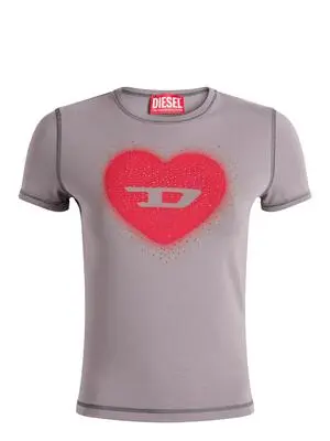 DIESEL Ringer T-shirt - Grey