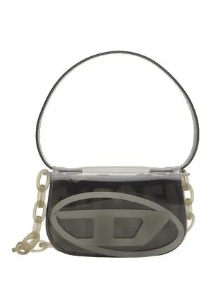 DIESEL 1dr Logo Perspex Handbag - Grey