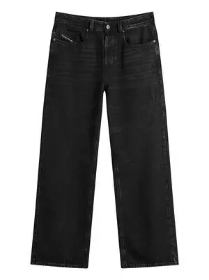 DIESEL 2001 D-macro Baggy Denim Jeans - Black