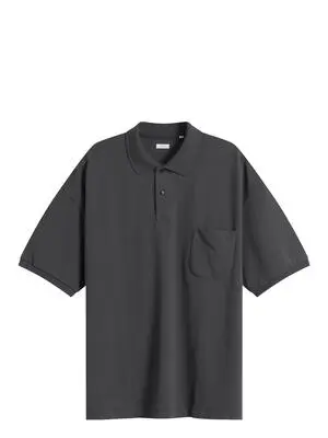 Nanamica Snap Polo Shirt - Charcoal
