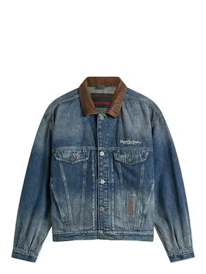 DIESEL Denver Aviator Denim Jacket - Blue