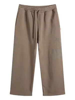 DIESEL Gro Wide Leg Sweatpants - Brown
