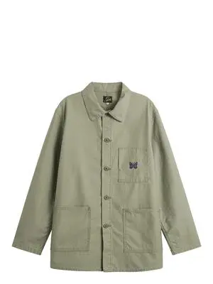 Needles Reversed Sateen Coverall Jacket - Olive