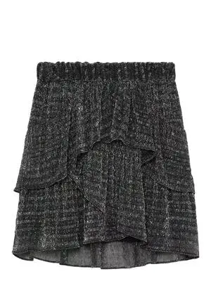 IRO PARIS Metallic Threads Mini Skirt - Black