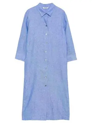 CALIBAN Buttoned Shirt Dress - Blue