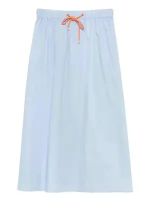 LE SARTE PETTEGOLE Drawstring Midi Skirt - Blue