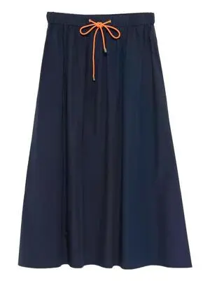 LE SARTE PETTEGOLE Drawstring Midi Skirt - Blue