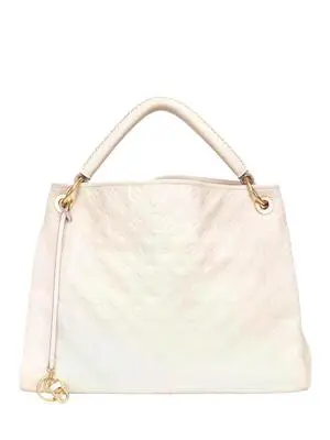 LOUIS VUITTON Monogram-embossed Handbag - White