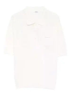 Aspesi Knitted Polo Shirt - Neutrals