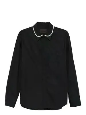 Simone Rocha Pearl-embellished Shirt - Black