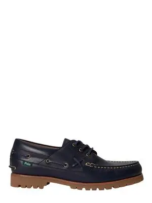 Ralph Lauren Ranger Leather Boat Shoe - Hunter Navy