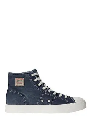 Ralph Lauren Ayers Canvas High-top Sneakers - Navy
