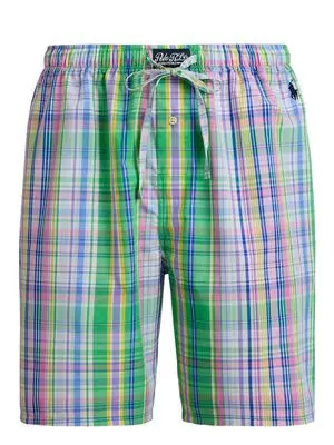 Ralph Lauren Plaid Cotton Sleep Short - Greendale Plaid