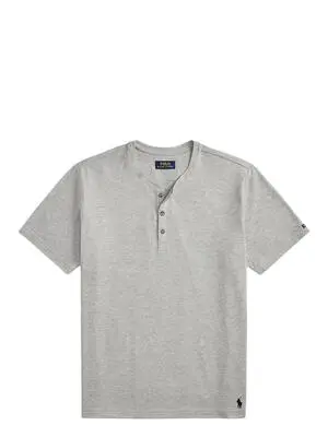 Ralph Lauren Featherweight Mesh Henley Sleep Shirt - Andover Heather