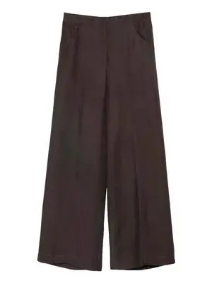 Liviana Conti Wide-leg Trousers - Brown
