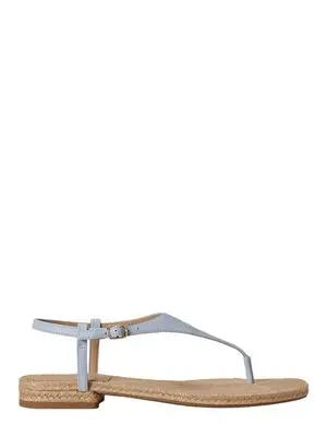 Ralph Lauren Everley Iii Nappa Leather Sandal - Alpine Blue