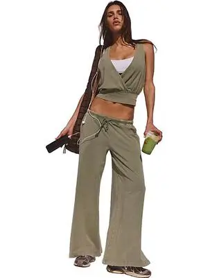 Free People Hot Shot V-neck Set - Terrain