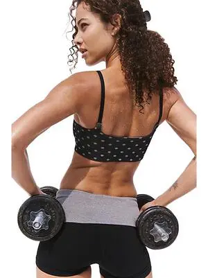 Free People Tighten Up Reversible Printed Bra - Black