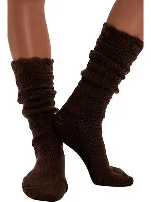 Free People Knit Legwarmers - Brown