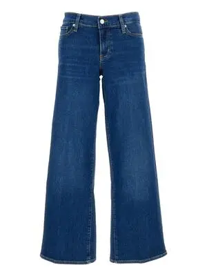 FRAME Low-rise Slim Wide-leg Jeans - Blue