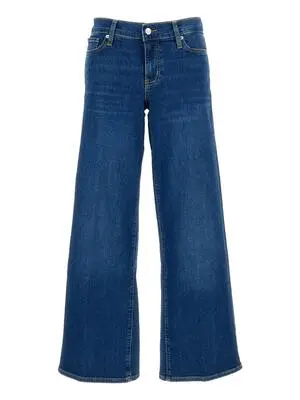FRAME Low-rise Slim Wide-leg Jeans - Blue