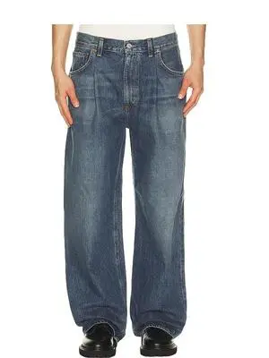 AGOLDE Benton Pleated Jeans - Blue
