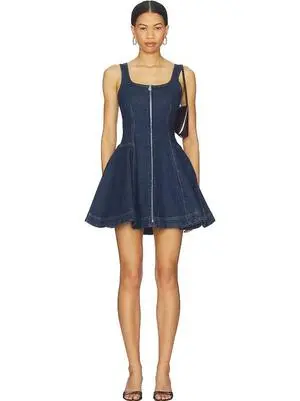 Simkhai Eleodra Denim Mini Dress - Blue