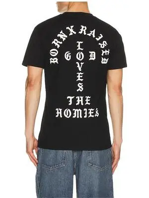 BORN X RAISED Unconditional Love Tee In . Also - Black
