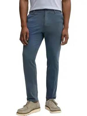 BOSS Straight-fit Cotton Trousers - Blue