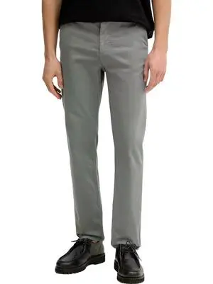 BOSS Tapered-fit Chino Trousers - Grey