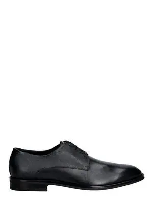 BOSS Leather Derby Shoes - Black