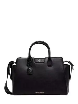 Armani Exchange Tag-detail Tote Bag - Black