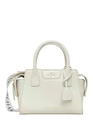 Armani Exchange Tote Bag With Tag Detail - White