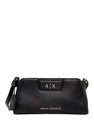 Armani Exchange Logo Cross-body Bag - Black