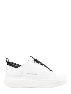 ALEXANDER SMITH Wembley Leather Sneakers - White