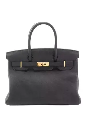 Hermès 2023 Togo Birkin 30 Handbag - Black