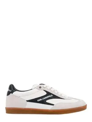 Karl Lagerfeld Panelled Lace-up Sneakers - White