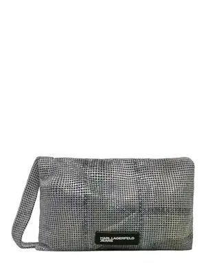 Karl Lagerfeld Mesh Tote Bag - Silver